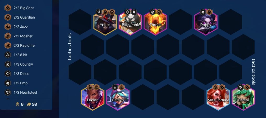 2 Big Shot, 2 Guardian, 2 Jazz, 2 Mosher, 2 Rapidfire - TFT Team ...