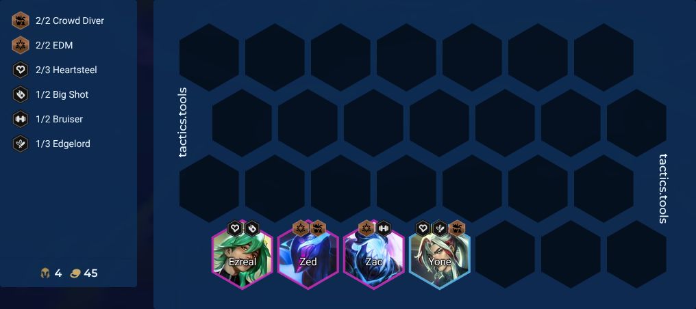 2 Crowd Diver, 2 EDM - TFT Team Builder Set 10